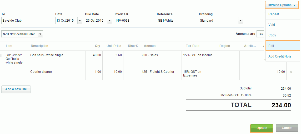 Gpm Nz Support Centre Managing Items In Xero