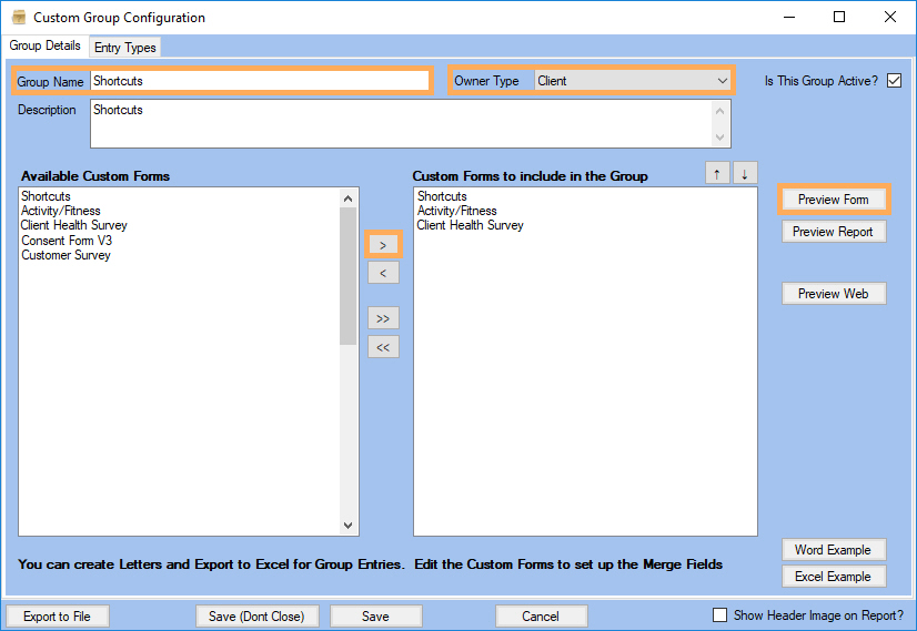 Gpm Nz Support Centre Shortcuts On Form Fields For Custom Forms