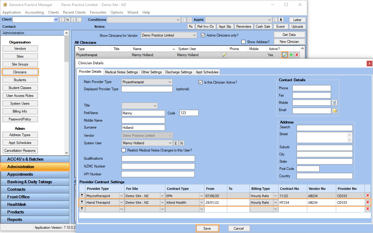 AEM Support Centre - How to Add an Additional ACC Provider Contract