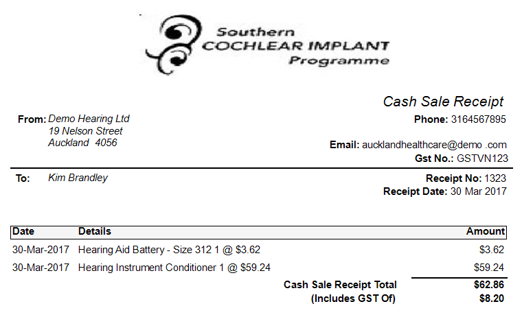 AEM Support Centre - How to Generate a Receipt for a Cash Sale