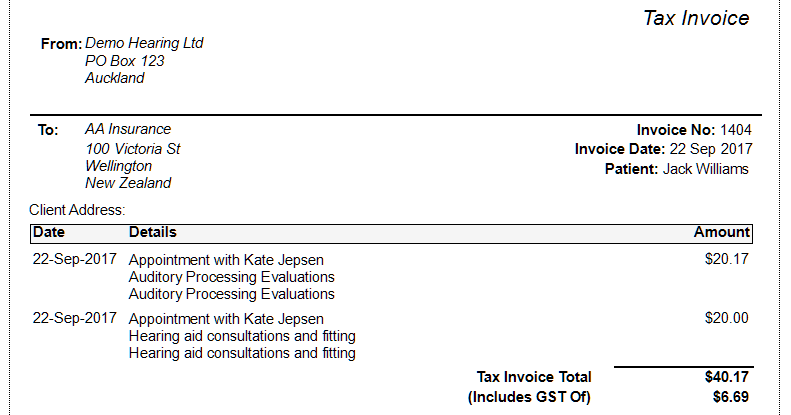 AEM Support Centre - Invoicing a Debtor From an Appointment