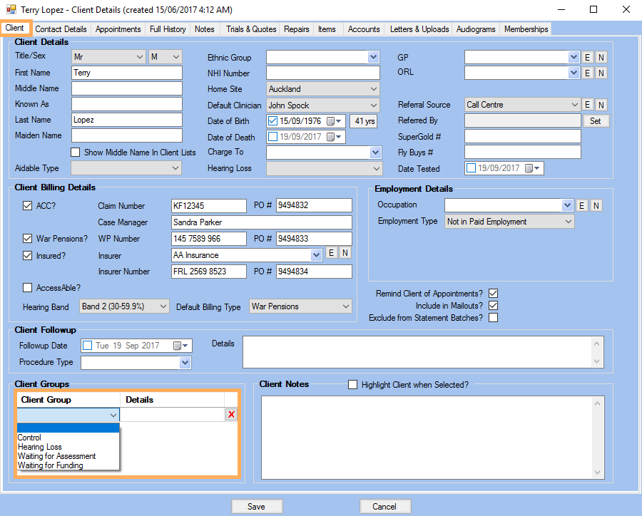 AEM Support Centre - How to Add Clients to Client Groups