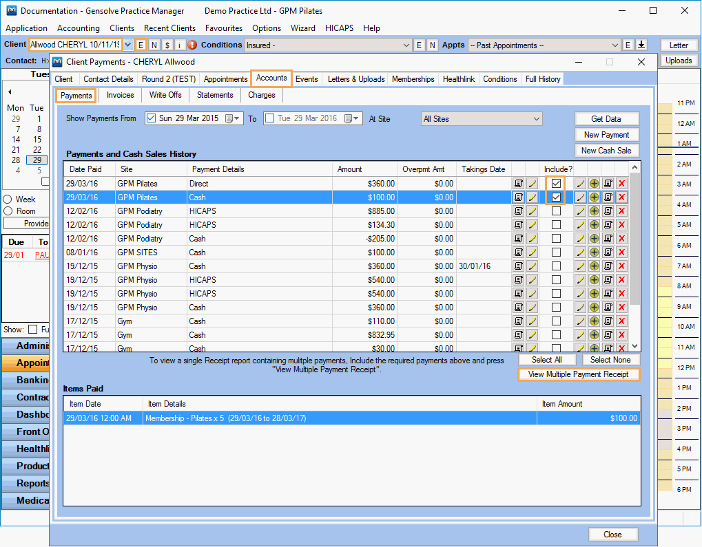 GPM AU Support Centre - How to Create a Multiple Payment Receipt