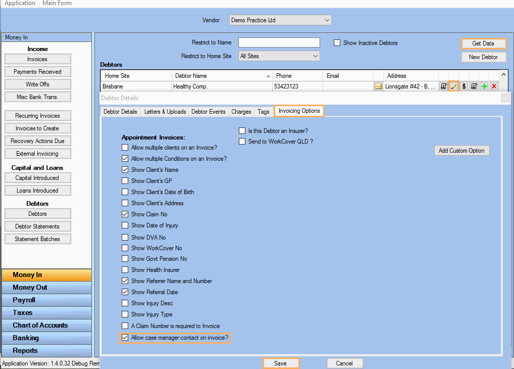 GPM AU Support Centre - Setting Up to Invoice a Debtor