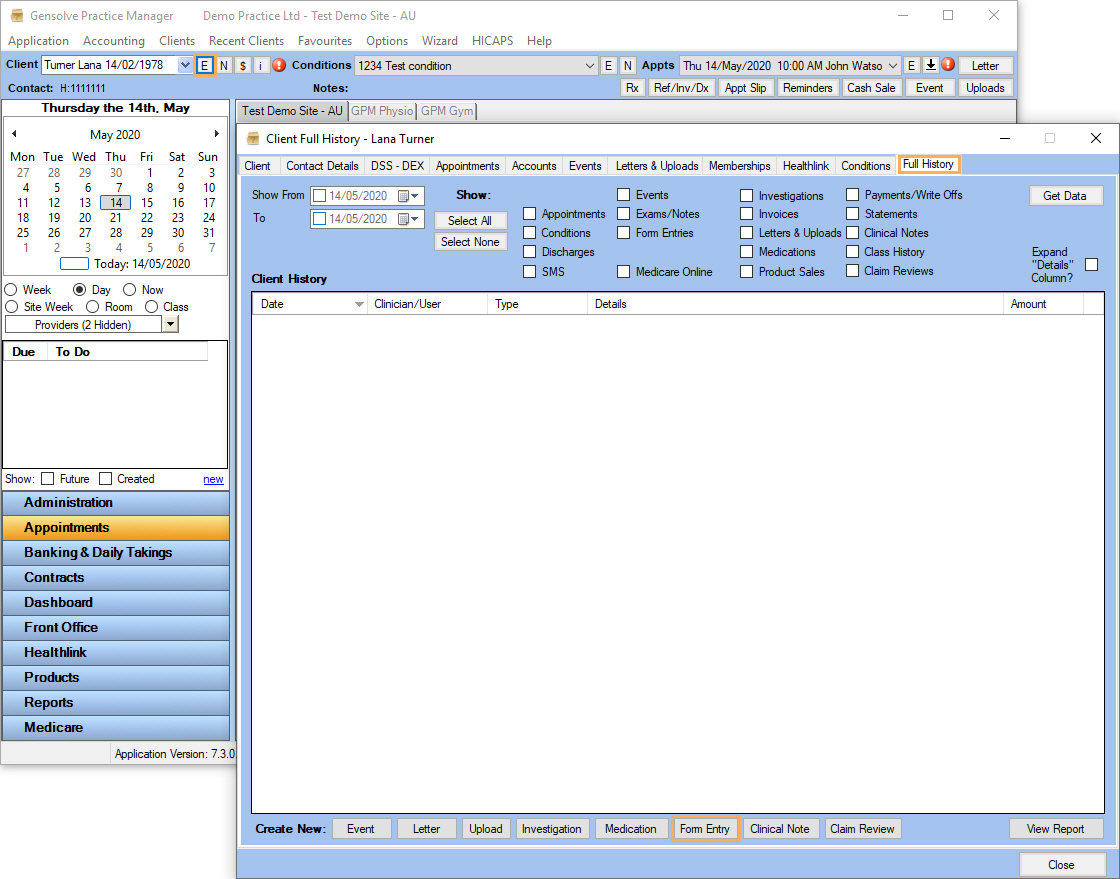 GPM AU Support Centre - Sending Custom Forms
