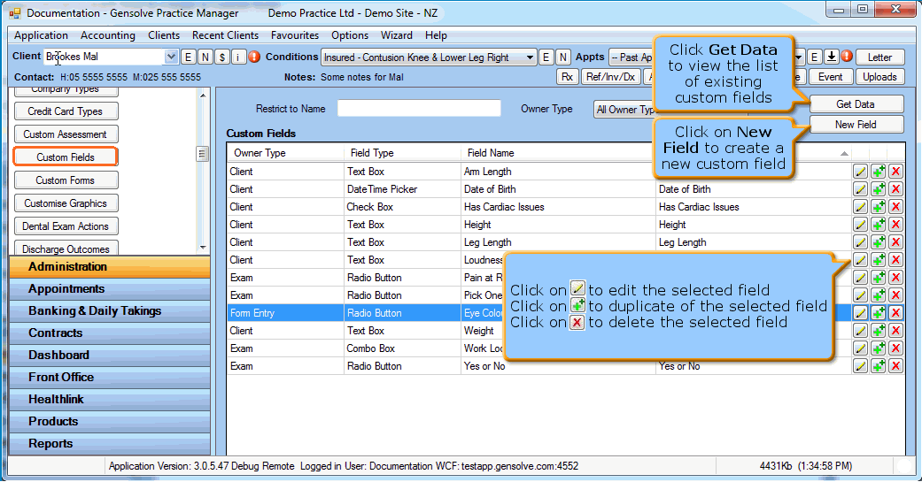 GPM AU Support Centre - Managing Custom Fields