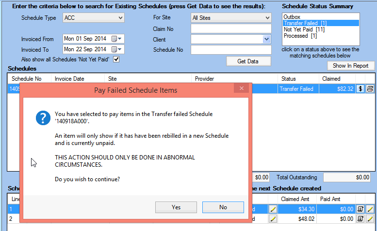 GPM NZ Support Centre - How to Process Transfer Failed Schedules