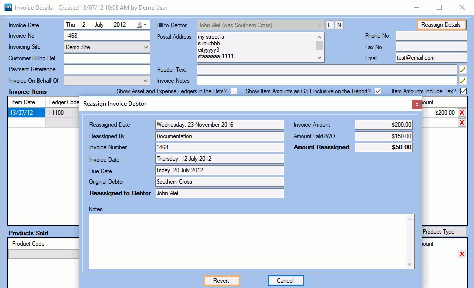 GPM NZ Support Centre - How to Reassign an Invoice to a New Debtor