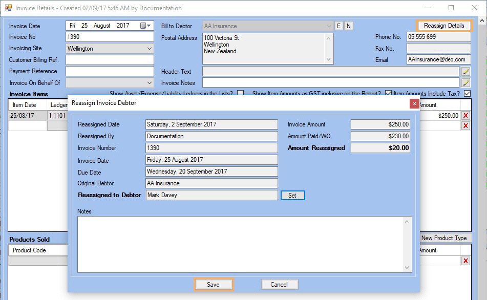 GPM NZ Support Centre - How to Reassign an Invoice to a New Debtor