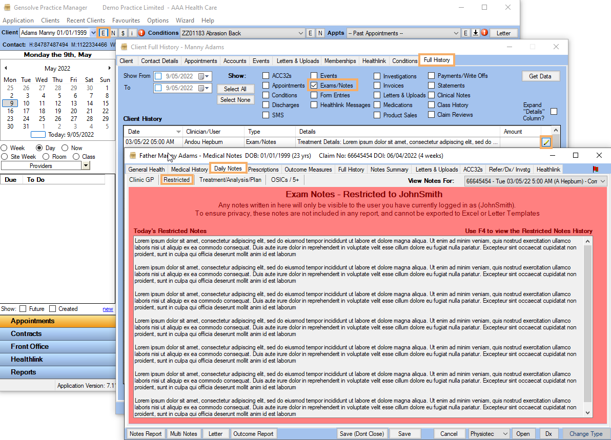 GPM NZ Support Centre - Restrict View of Clinical Notes