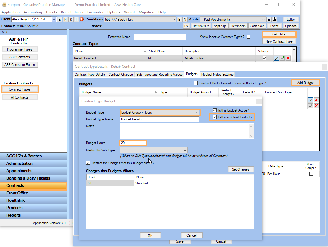 GPM NZ Support Centre - Contract Budget Types