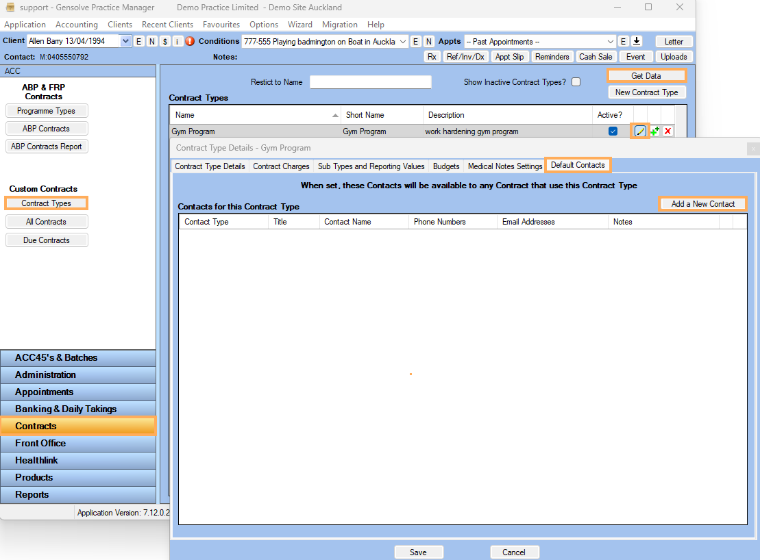 GPM NZ Support Centre - Working with Contract Contacts