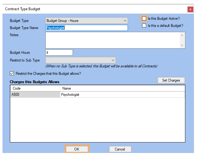 GPM NZ Support Centre - How to Inactive the Budget Type of a Contract