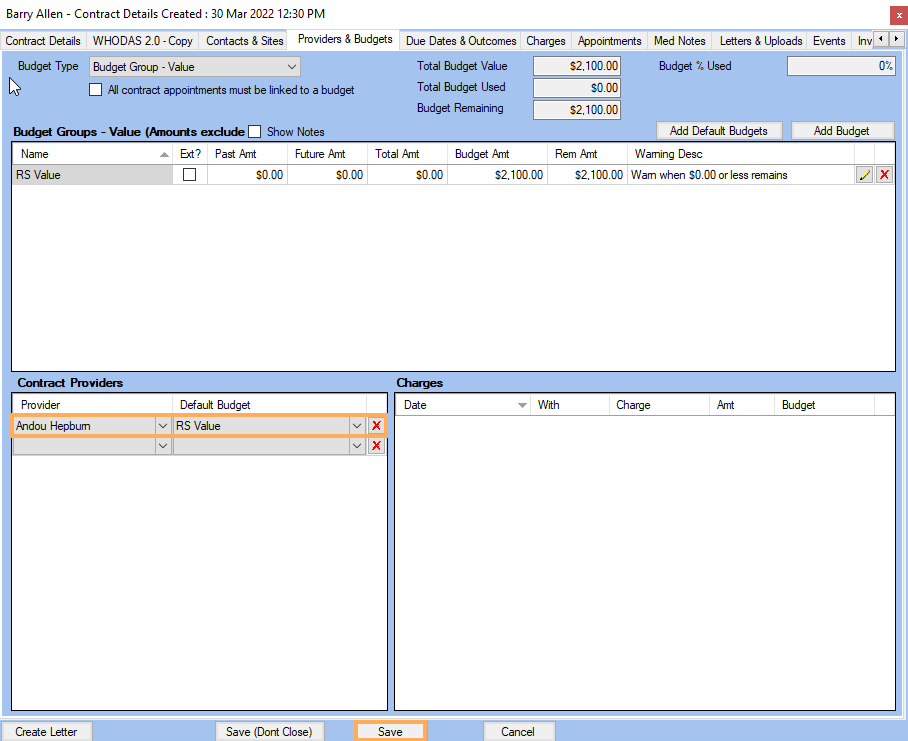 GPM NZ Support Centre - Contract Budget Types