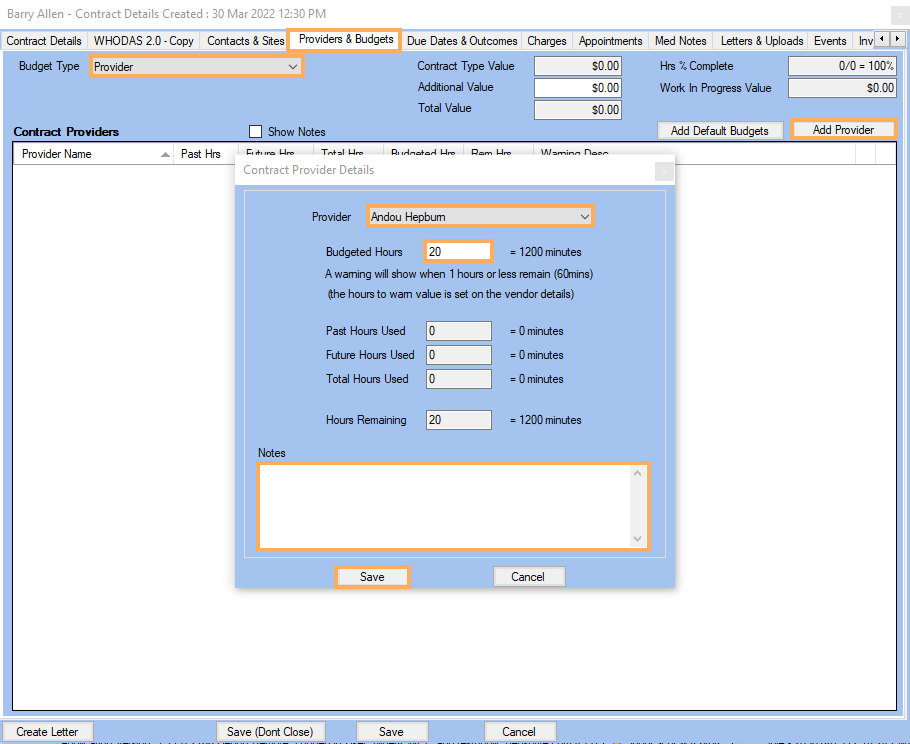 GPM NZ Support Centre - Contract Budget Types