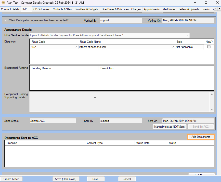 GPM NZ Support Centre - Accepting and Declining an ACC ICP Contract