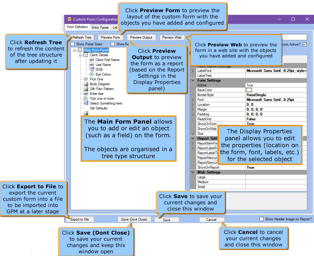 GPM NZ Support Centre - Managing Custom Forms