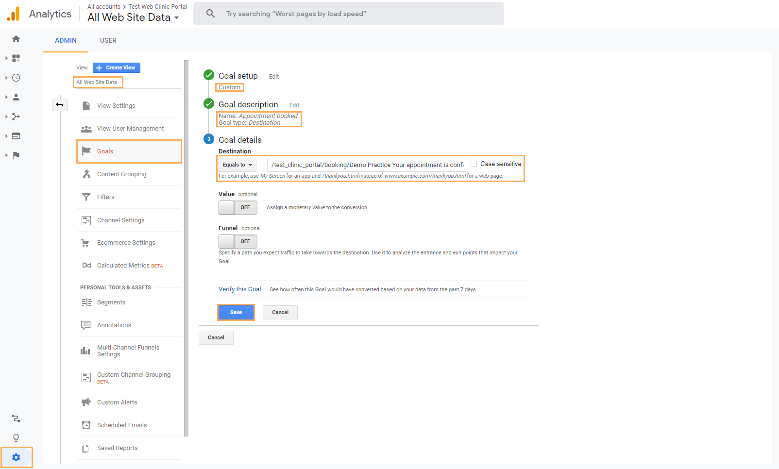 GPM NZ Support Centre - Track Appointments booked as Google Analytics ...