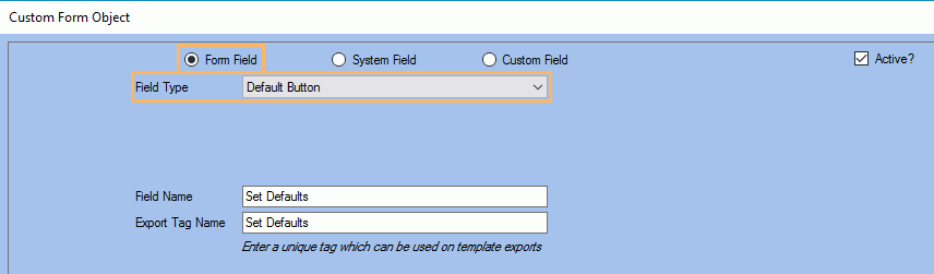 GPM NZ Support Centre - Setting up a Default Button on a Custom Form
