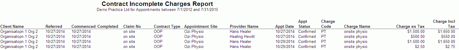 GPM UK Support Centre - Contract Incomplete Appointment Charges