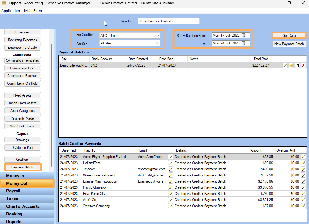 GPM UK Support Centre - Managing Creditor Payment Batches
