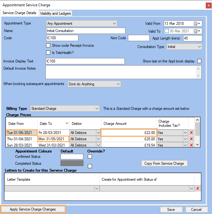 GPM UK Support Centre - Update Service Charge Prices of Existing ...