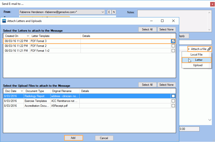 GPM UK Support Centre - How to Send Letters as a PDF