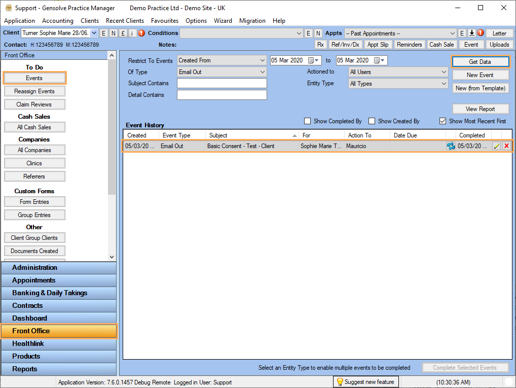 GPM UK Support Centre - Sending Custom Forms