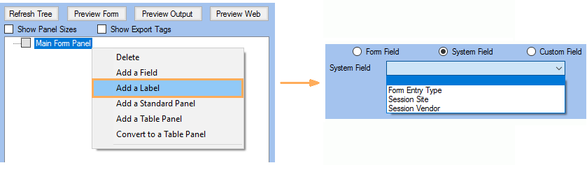 GPM UK Support Centre - System Fields for Form Entry Forms