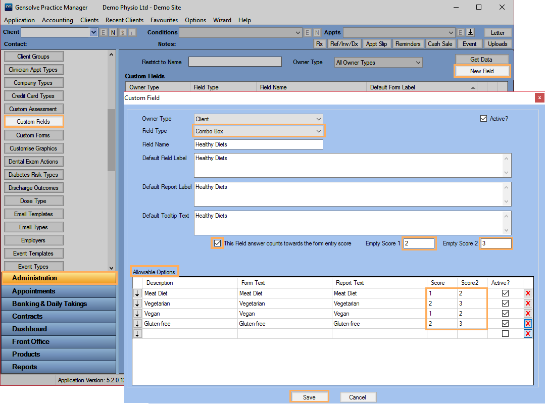GPM UK Support Centre - Storing Scores on Form Entries
